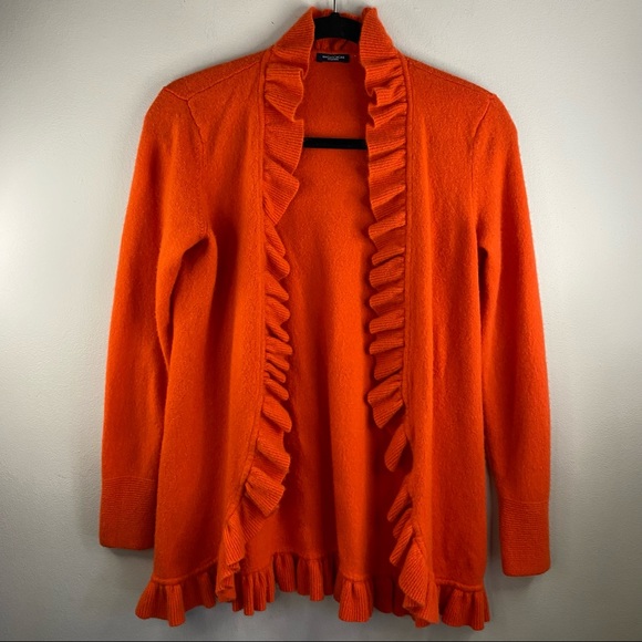 Magaschoni | Sweaters | Magaschoni Cashmere Bold Orange Waterfall ...